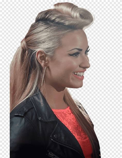 데미 로바 토 블론드 긴 머리 헤어 스타일 헤어 컬러링 데미 로바 토 연예인 헤어 액세서리 Png Pngegg