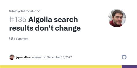 Algolia Search Results Don T Change Issue 135 Tidalcycles Tidal
