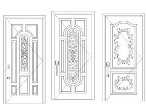 Elevation Door Detail Autocad File