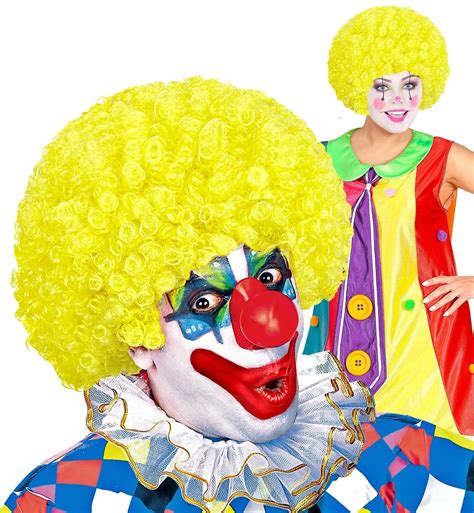 Gul Afro Paryk Til Voksne Wd60046