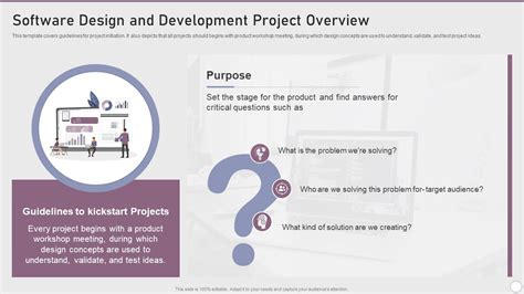 A Software Design And Development Project Playbook Software Design Development Presentation