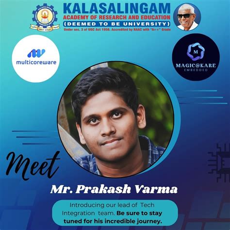 Siva Varma On Linkedin Im Thankful For This Recognition From The Magic Kare Embedded Cluster