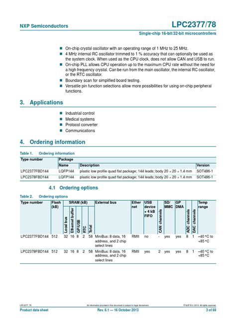 Lpc2377 16 Bit 32 Bit Microcontrollers Nxp