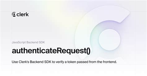 Javascript Backend Sdk Authenticaterequest