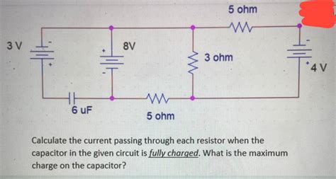 Solved Calculate The Current Passing Through Each Resistor