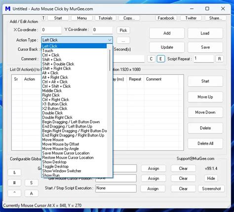Screenshots Auto Mouse Click By