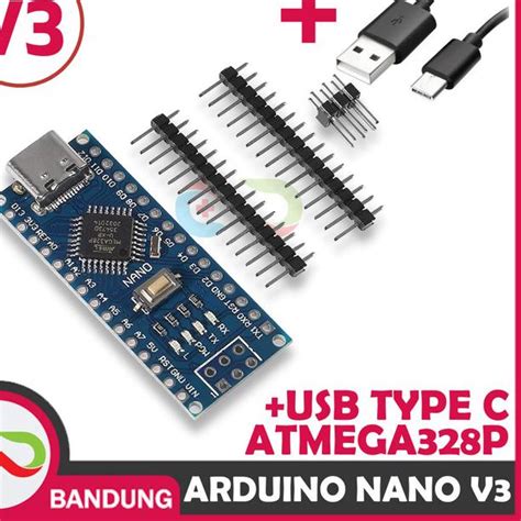 jual arduino nano v3 0 atmega328p type c plus kabel ch340 hq ic
