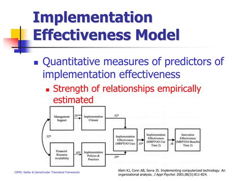 Implementation Research Theoreticalfameworkppt