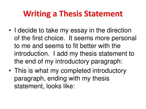 Ppt Writing A Thesis Statement Powerpoint Presentation Free Download Id1852247 Ppt Writing A Thesis Statement Powerpoint Presentation Free Download Id1852247
