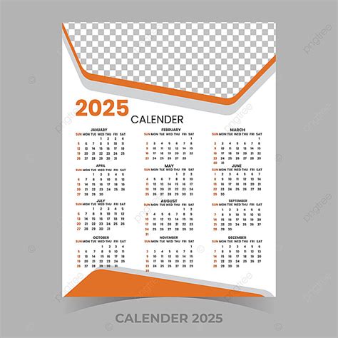 새해 행사 및 비즈니스를 위한 2025년 달력 템플릿 벡터 템플릿 Psd 다운로드 디자인 자료 다운로드