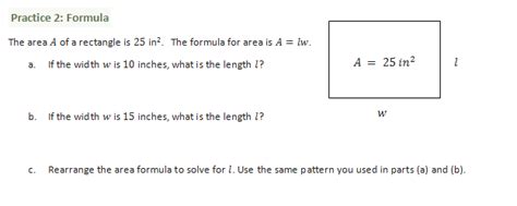 Lesson 1 3 9 Rearranging Formulas Algebra 1 With Mr Eoff