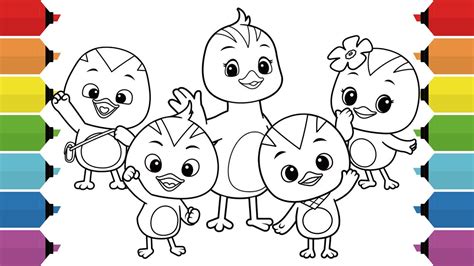Katuri 엄마까투리 Coloring Pages 꽁지 마지 두리 세찌 엄마 Youtube