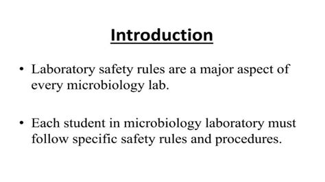 Gbsn Microbiology Lab 1 Microbiology Lab Safety Procedures Pptx