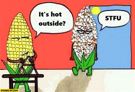 Is It Hot Outside Stfu Corn Popcorn Fail