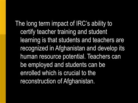 Ppt Irc Certification Experience In Pakistan Powerpoint Presentation