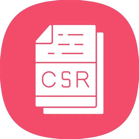 CSR File Format Vector Icon Design Vector Art At Vecteezy