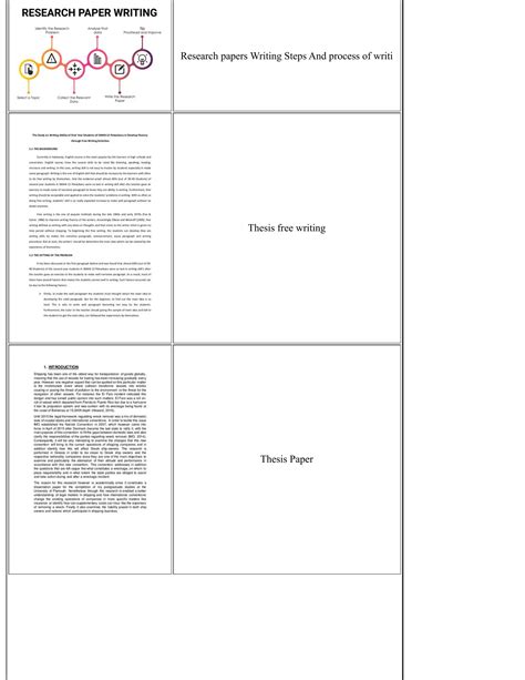 Thesis Paper Writing Pdf