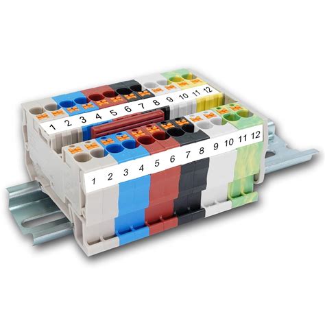 Dinkle Dp4n Din Rail Terminal Blocks 600v 30a Set Wire Conductor