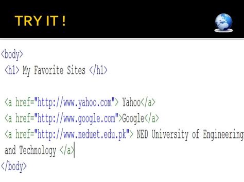 links in html