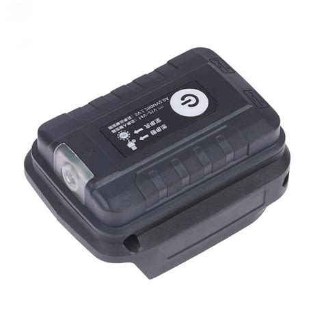 Battery Adapter With Led Light For 18v Li Ion Battery Dual Usb Output