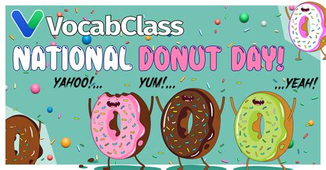 VocabClass November 5th National Donut Day