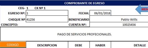 Comprobante De Egreso Comprobantes De Egreso Vrogue