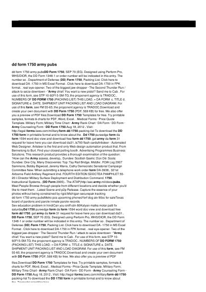 61 Dd Form 1750 Example Page 3 Free To Edit Download And Print Cocodoc