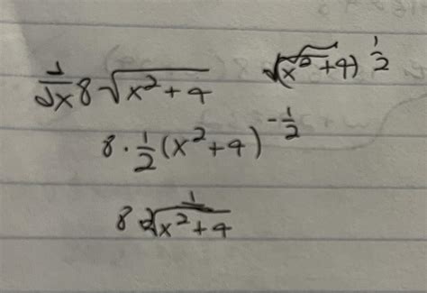 [calc A] When Finding The Derivative Of The Equation Why Do You Multiply What I Got At The End