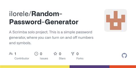 Github Ilorele Random Password Generator A Scrimba Solo Project This Is A Simple Password