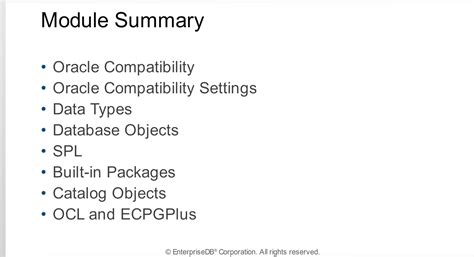 Module 17 Oracle Compatibility Postgres Administration Essentials