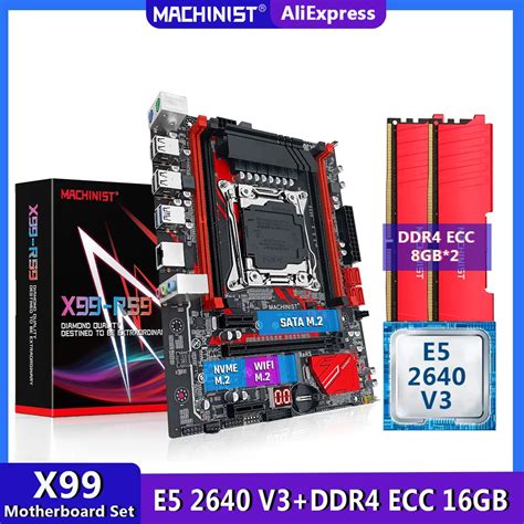 Machinist X99 Motherboard Lga 2011 3 Set Kit With Intel Xeon E5 2640 V3