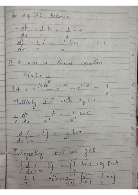 SOLUTION Bernoulli Equation Solved Equation Studypool