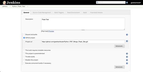 Jenkins Connecting To Github And Some Python Geektechstuff