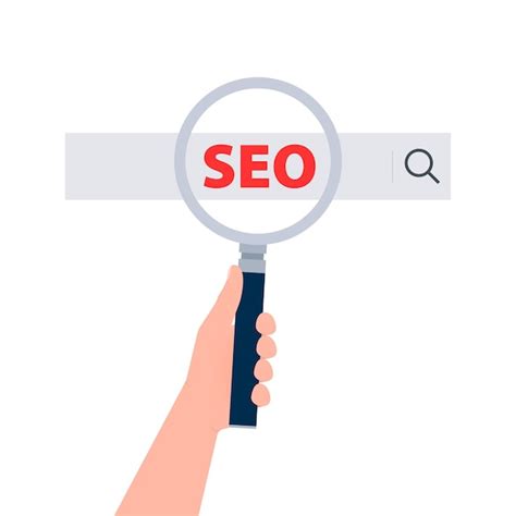 Premium Vector Search Engine Ranking Seo Text On Search Bar