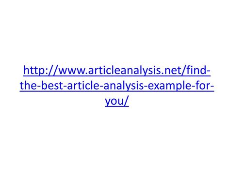 Ppt Journal Article Analysis Sample Powerpoint Presentation Free