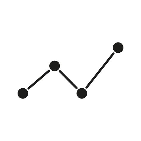 Line Graph Data Analysis Solid Icon Trend Visualization Statistical Growth And Performance