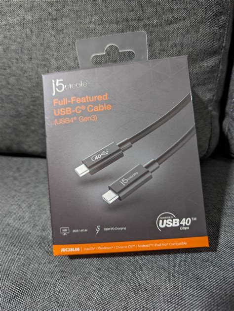 Premium Usb C Cable J Create Computers Tech Parts Accessories Cables Adaptors On Carousell