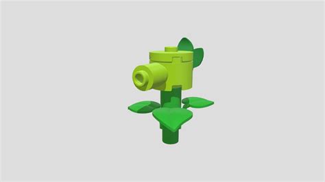 Lego Peashooter Pvz Download Free 3d Model By Superlock45 1258a80 Sketchfab