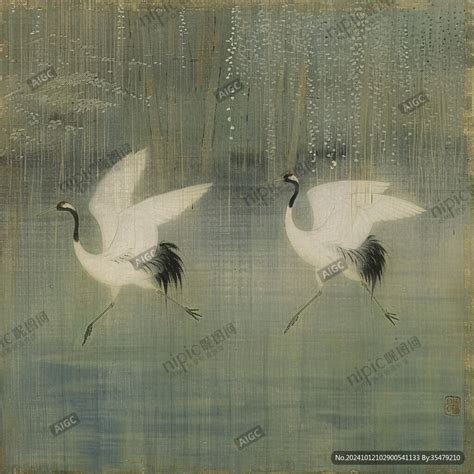 Ai创作图手绘白鹤装饰画 手绘白鹤描金线描挂画 意境金线仙鹤装饰画 瑞鹤图酒店装饰画 瑞鹤图装饰画 工笔仙鹤装饰画 工笔海水仙鹤 油画八鹤同春 白鹭装饰画 金色仙鹤装饰画 瑞鹤图皇宫酒店壁画