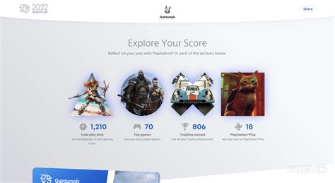 Check Your Gaming Stats With Playstation Wrap Up 2022 Available Now Push Square