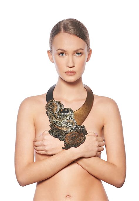 Bib Necklace Leather Necklace Women Necklace Wife T Etsy
