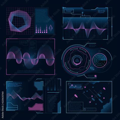 Modern Digital Symbols Of Web Ui Vector Pictures Set For Design Projects Digital Technology Ui