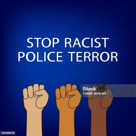 인종 차별 경찰 테러 배너를 중지합니다 흑인의 삶은 벡터 개념을 중요시합니다 Civil War에 대한 스톡 벡터 아트 및 기타 이미지 Civil War 개념 개념