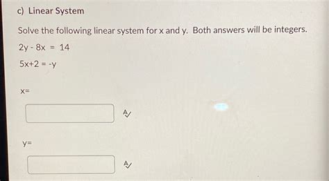 Solved C ﻿linear Systemsolve The Following Linear System