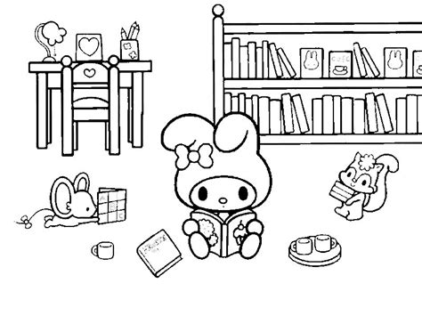 ♣색칠공부♣귀여운 토끼 캐릭터 마이 멜로디 Vol 2 네이버 블로그