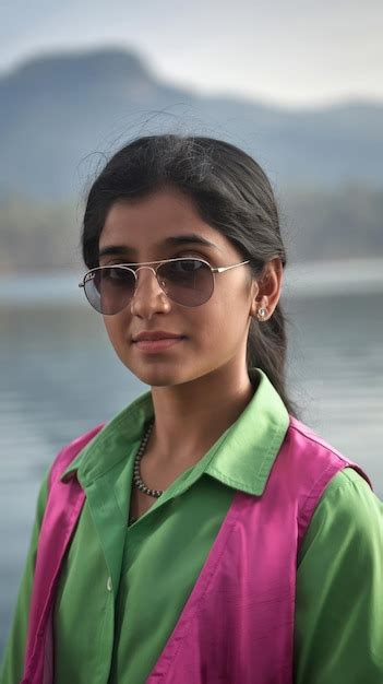 Attractive Desi Girl Portrt Premium Ai Generated Image