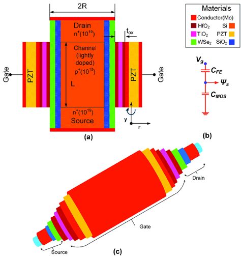 A 2d Cross Sectional View Of A Cylindrical Gate All Around Gaa Wse 2 Download Scientific
