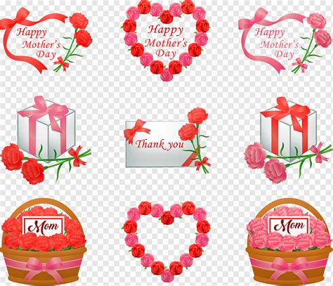 어머니의 날 선물 꽃 카네이션 해피 어머니의 날 꽃다발 어머니의 날 선물 심장 카드 장미 부활절 Png Pngwing
