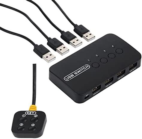 USB Switch Selector Port USB Switch Box In Out For Computers Sharing USB Devices