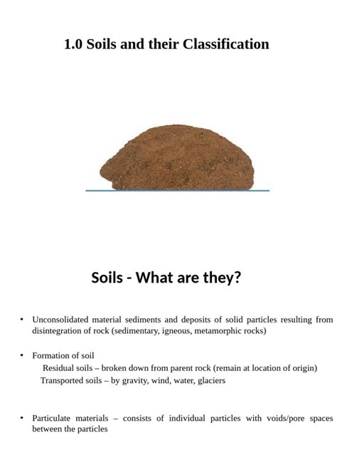 1 Soil And Their Classification Pdf